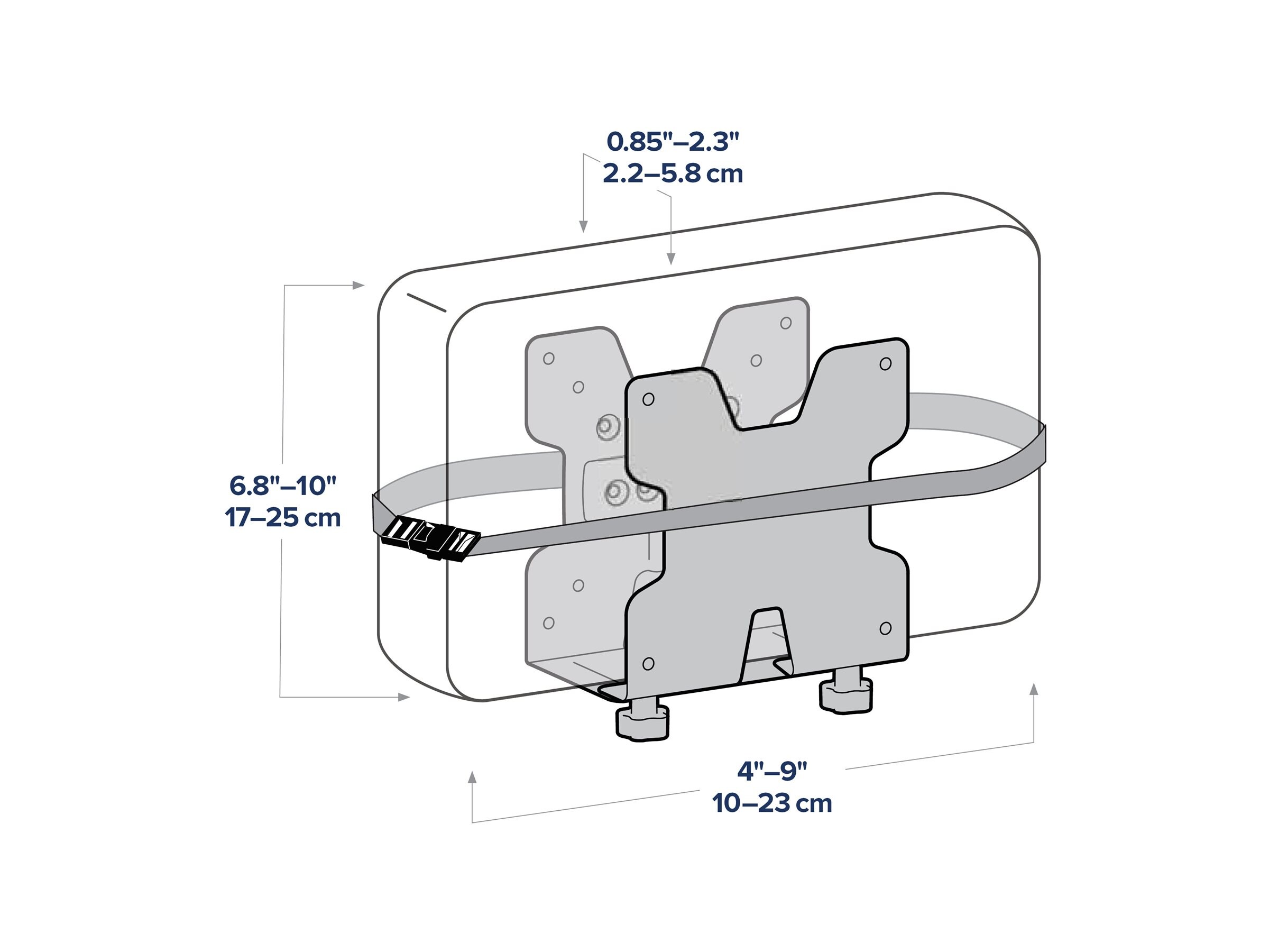 Ergotron Mini PC Mount with Wall Track - White (98-721-290 )