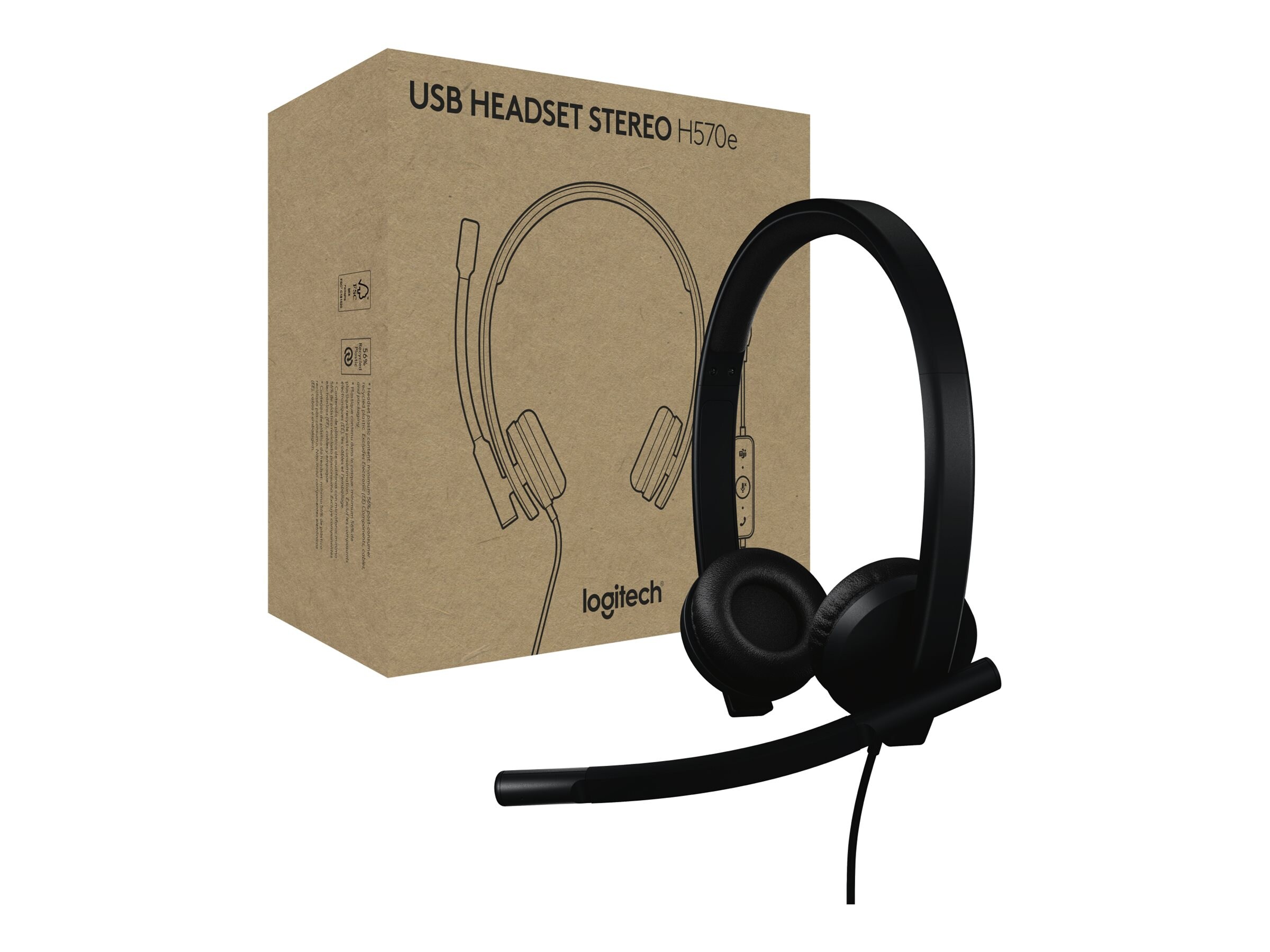 Buy Logitech H570E Teams Stereo USB-A Headset at Connection Public ...