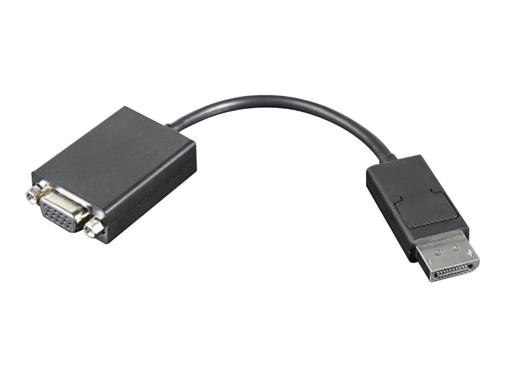 Lenovo DisplayPort to VGA Monitor Cable, 8in (57Y4393)