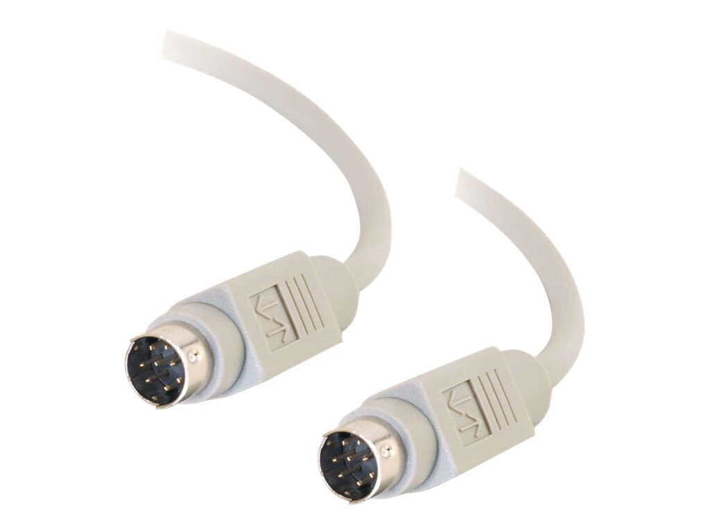 C2G 8-Pin Mini-DIN M-M Serial Cable 10ft (02318)