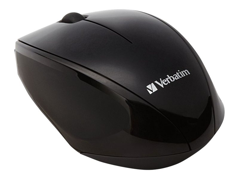 Verbatim Multi-Trac Blue LED Mouse, Wireless, Optical, Black (97992)