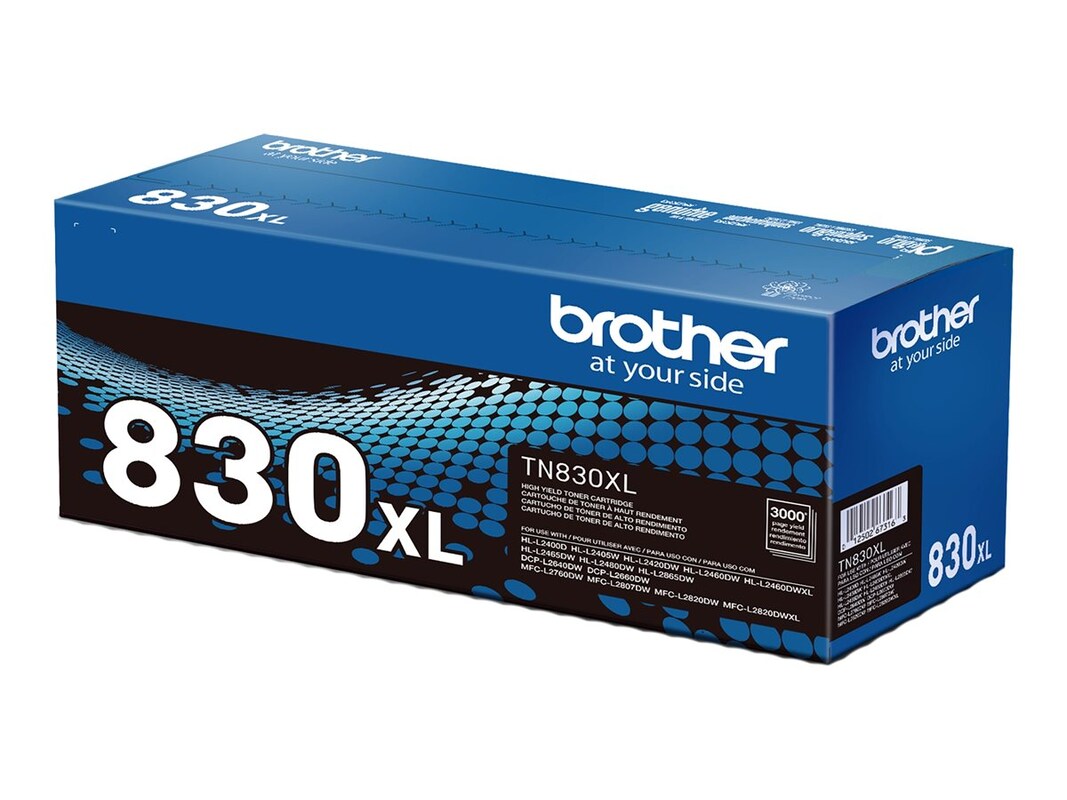 Brother Black 830XL High Yield Toner Cartridge (TN830XL)