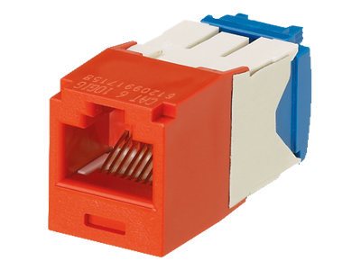 Panduit Mini-Com UTP RJ45 Cat 6A TG Jack Module, Red, 100 Pack ...