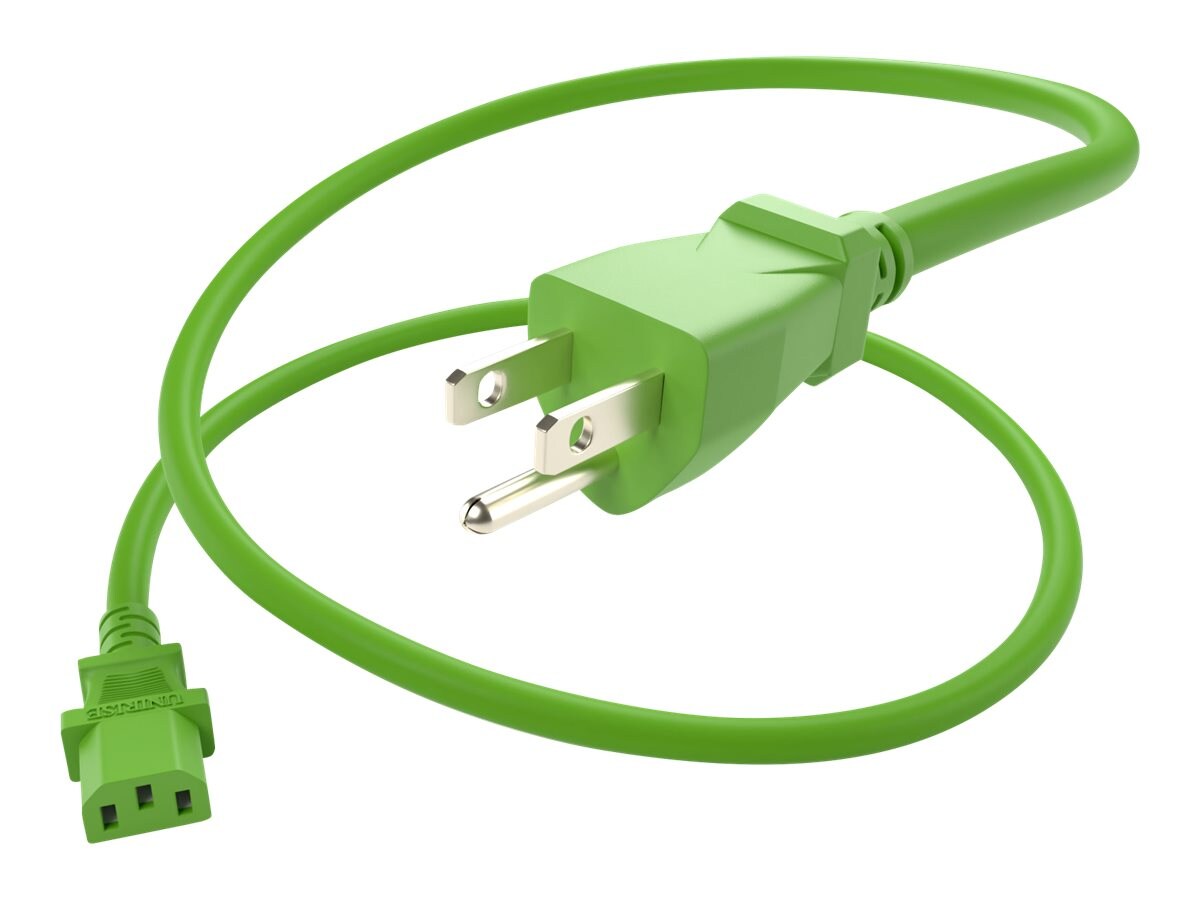 UNC 2ft Power Cord 5 15P - C13 10A (PWCD-515PC13-10A-02F-GRN)