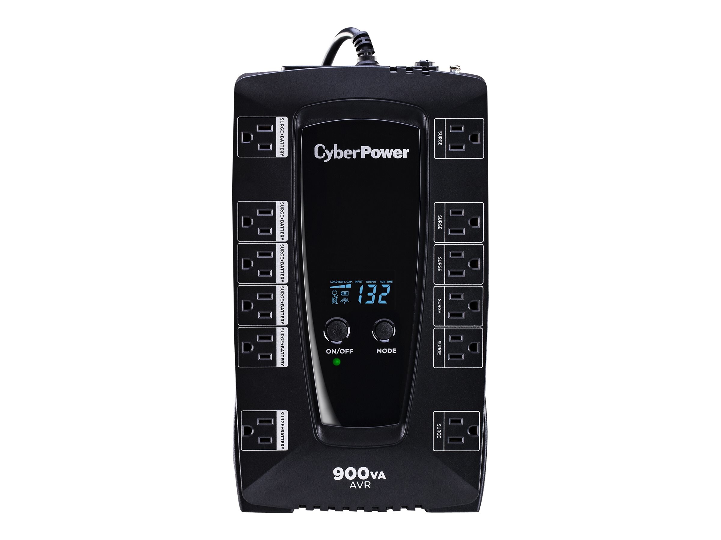 CyberPower Intelligent LCD Series 900VA 480W Line Interactive (AVRG900LCD)