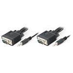 AddOn VGA High Resolution Monitor Cable with Audio, 15ft, 5-Pack ...