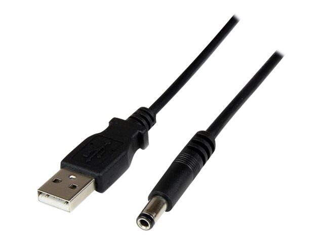 StarTech.com USB to Type M Barrel 5V DC Power Cable, 1m (USB2TYPEN1M)