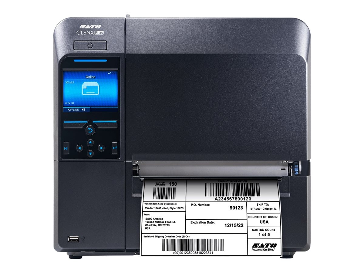 Sato CL6NX Plus Thermal 305dpi Printer w Cutter (WWCLPB101)