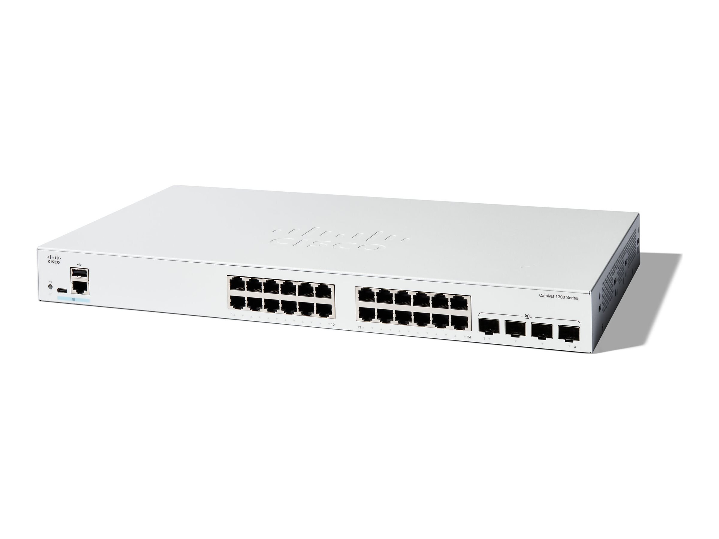 Cisco Cat 1300 24-port GE PoE4x10G (C1300-24T-4X) Cisco Cat 1300 24-port GE PoE4x10G (C1300-24T-4X)