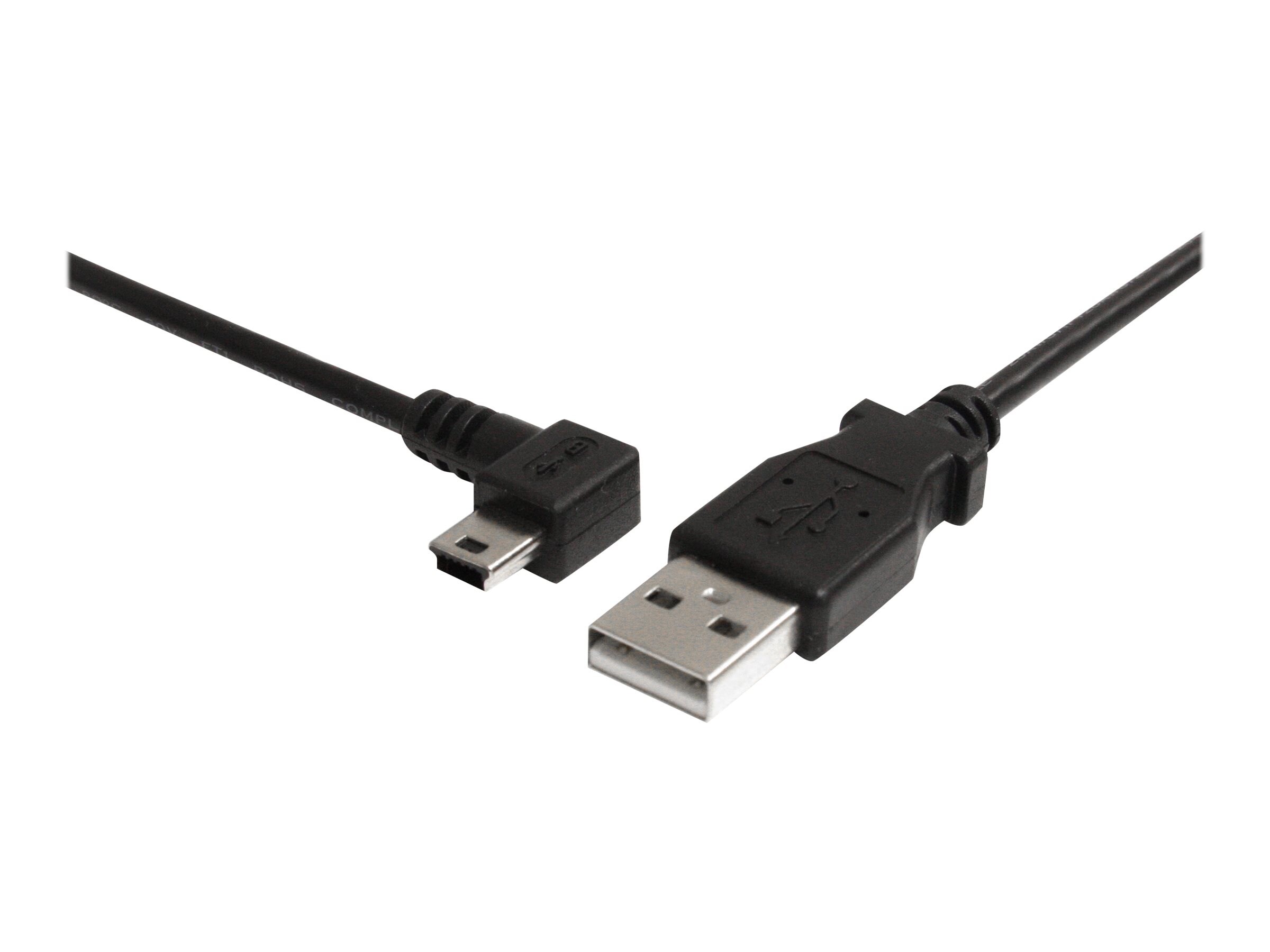 Buy StarTech.com USB Type A to USB Type B Mini M M Left Angle Cable, at ...