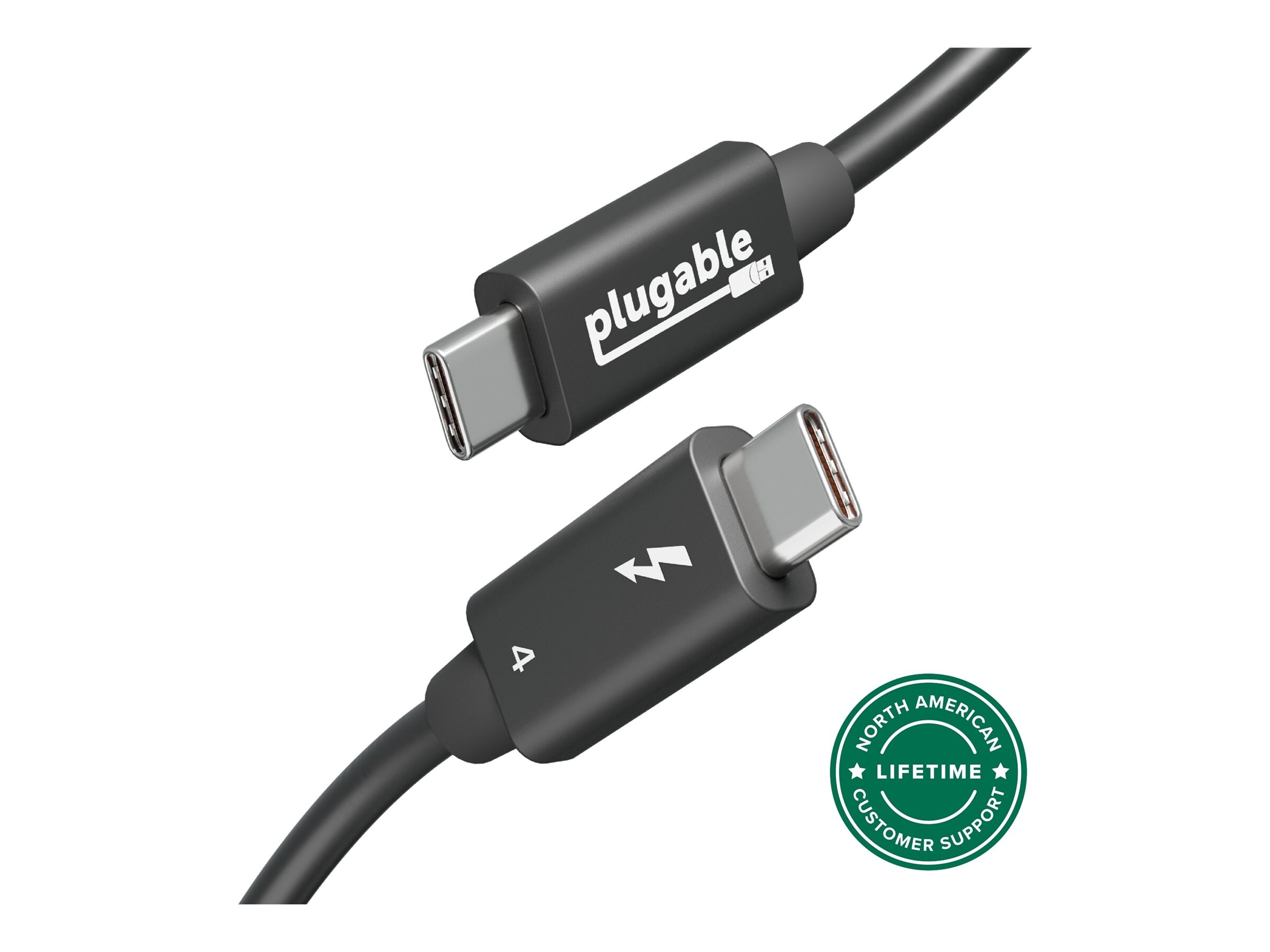 Plugable 240W EPR Thunderbolt 4 Cable, 1m (TBT4-240W-1M)