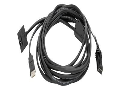 VeriFone Cable, Powered USB to USB with Locking DC Jack (810371-001)