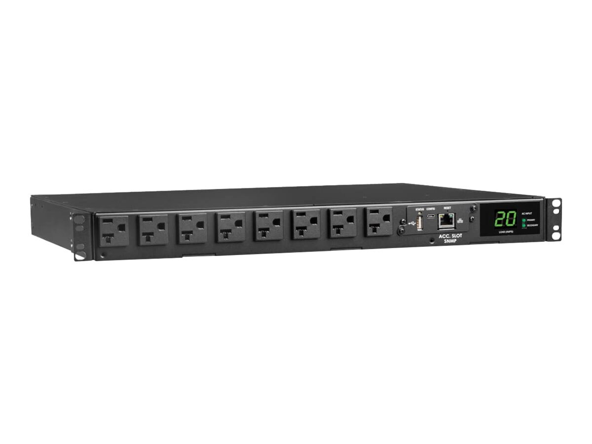 Tripp Lite Single-Phase ATS Monitored PDU, 1.92kW 120V, 6 5-15 ...