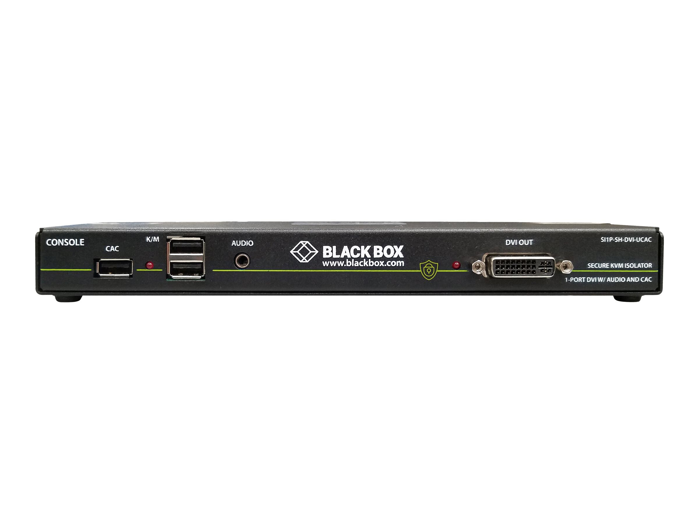 Black Box NIAP 3.0 Single-Monitor, DVI-I, USB, CAC KVM (SI1P-SH-DVI-UCAC)