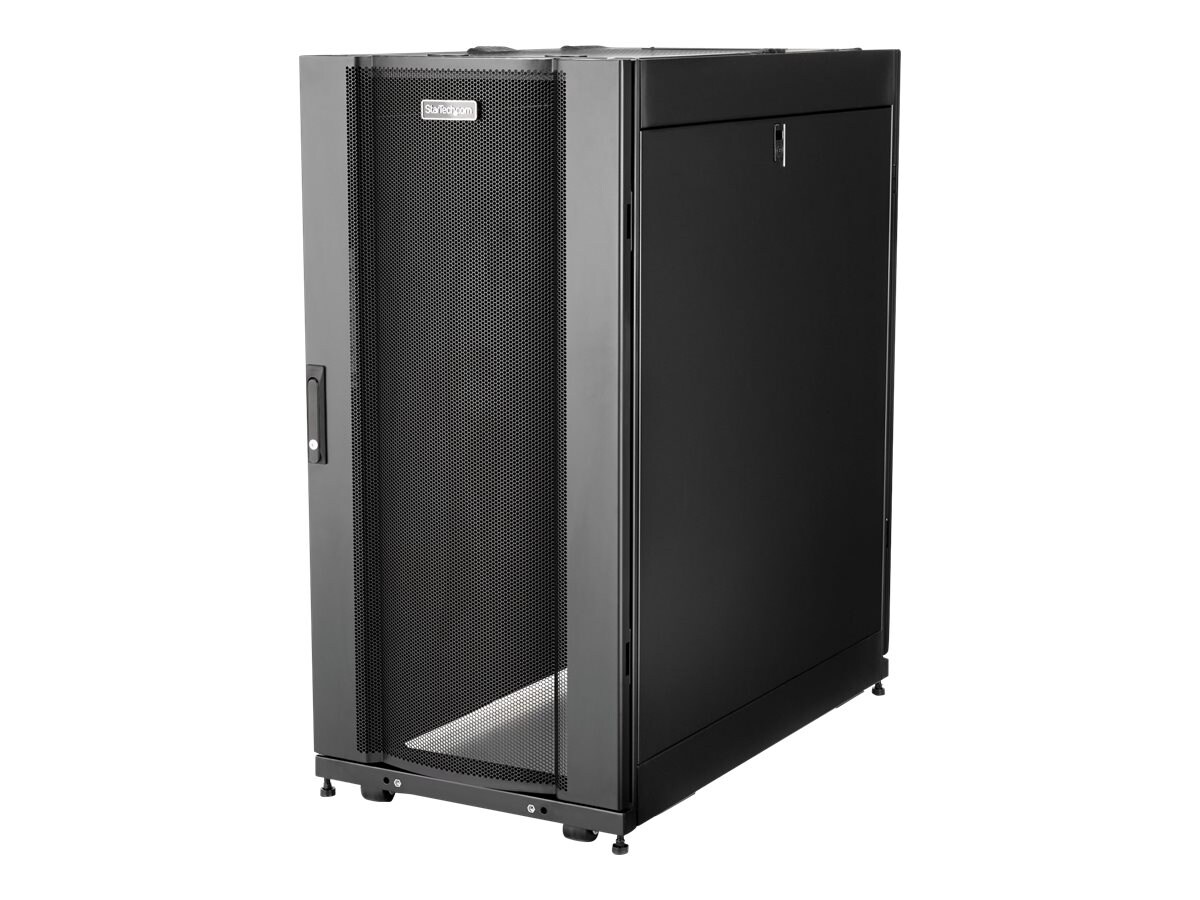 StarTech.com 25U Server Rack Cabinet - 4 Post 7-35" Deep Locking ...