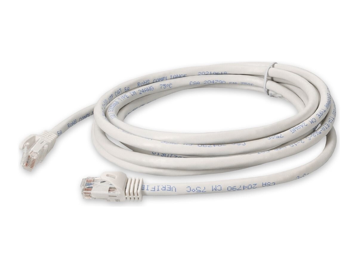 AddOn Cat6A UTP PVC Copper Patch Cable, White, 3ft, 25-Pack (ADD-3FCAT6A-WE-25PK )