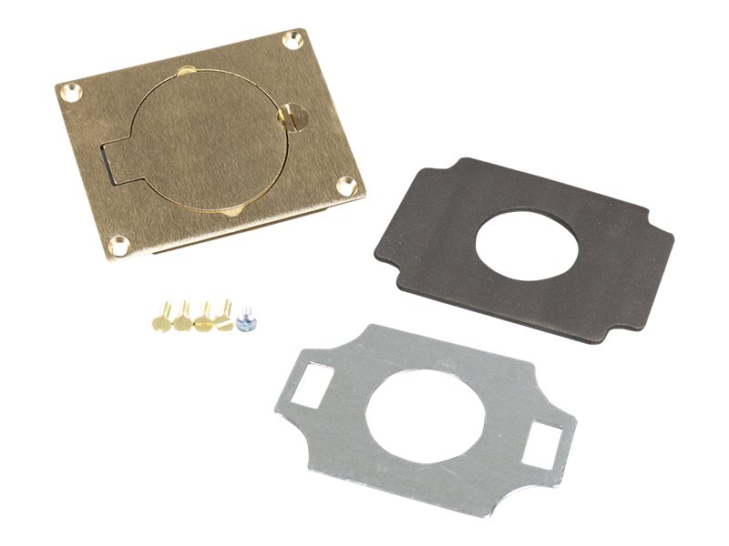 Legrand 30A SINGLE REC BRASS COVE (828DLR )