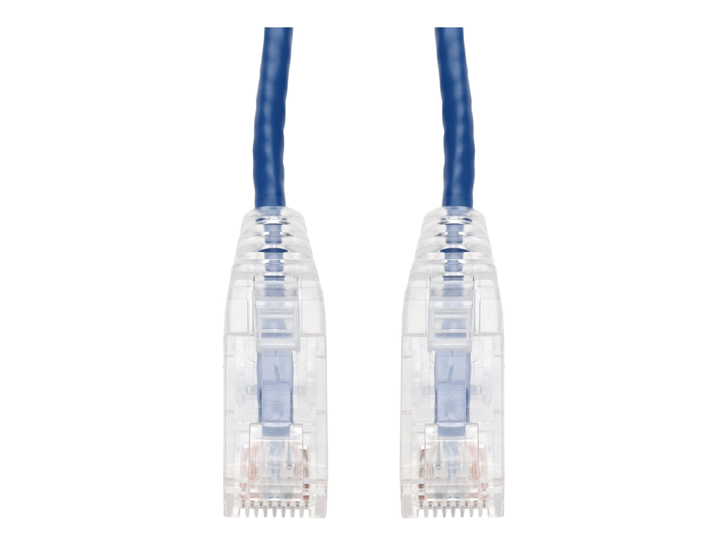 AddOn CAT6 UTP Snagless Slim Copper Patch Cable, Blue, 37ft (ADD-37FSLCAT6-BE )