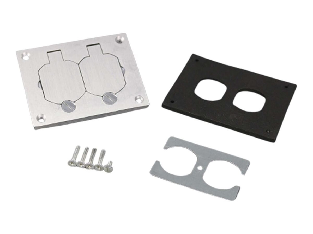 Legrand ALUM DUPLEX RECEPT PLATE (828R-TCAL )