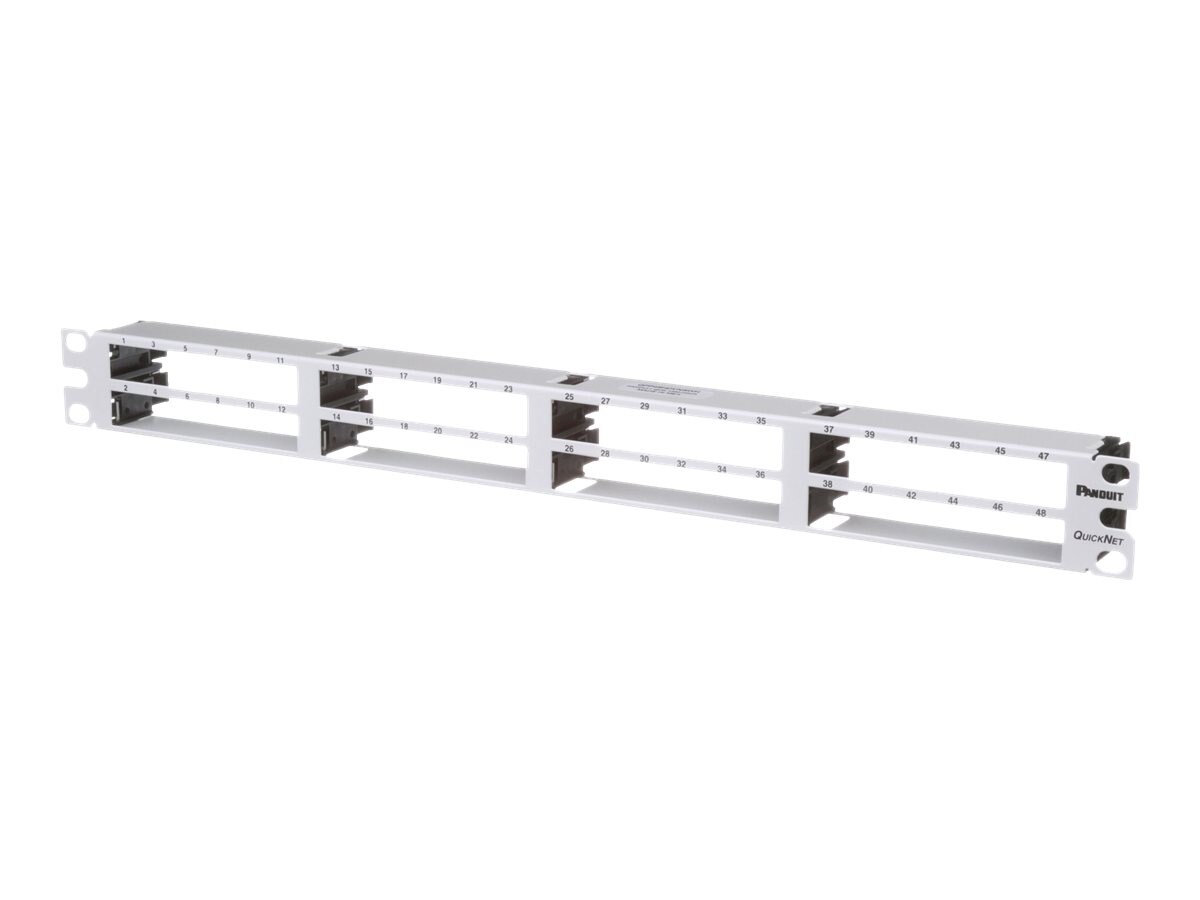 Panduit 48-Port MTP Fiber Optic Cassette Patch Panel, 1U (QPP48HDVNSWH)