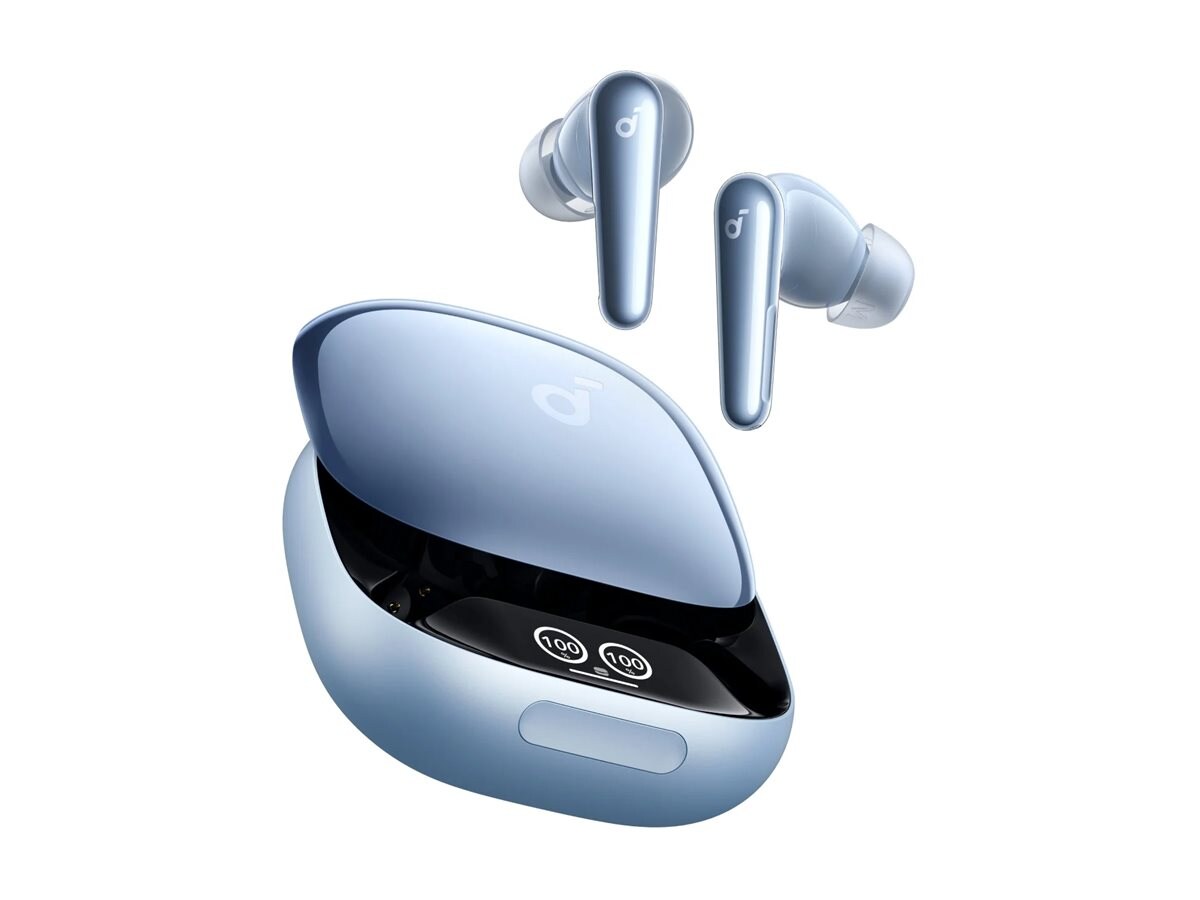 Anker Liberty Pro 4 Earphones - Glossy Light Blue (A3954ZG1 )