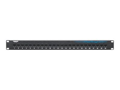 Black Box 24-port, 1U Cat6 Feed-through Patch Panel, Unshielded (JPM818A)