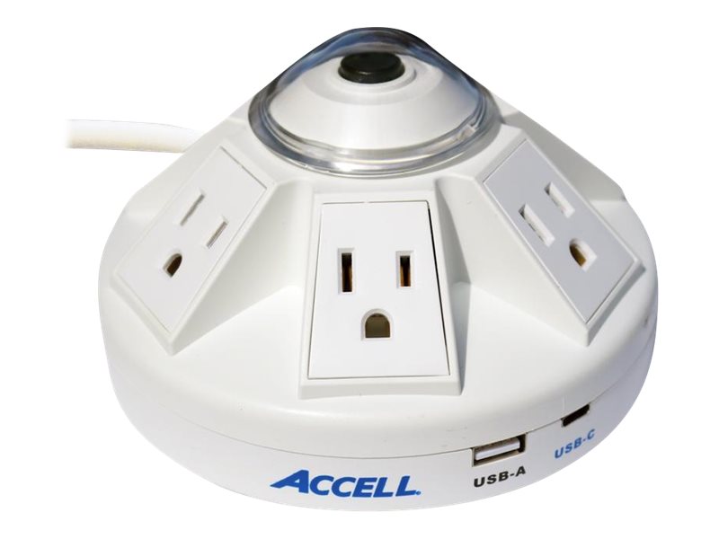 Accell Powramid USB-C, USB-A Charging Station with Surge (D080B-032K)