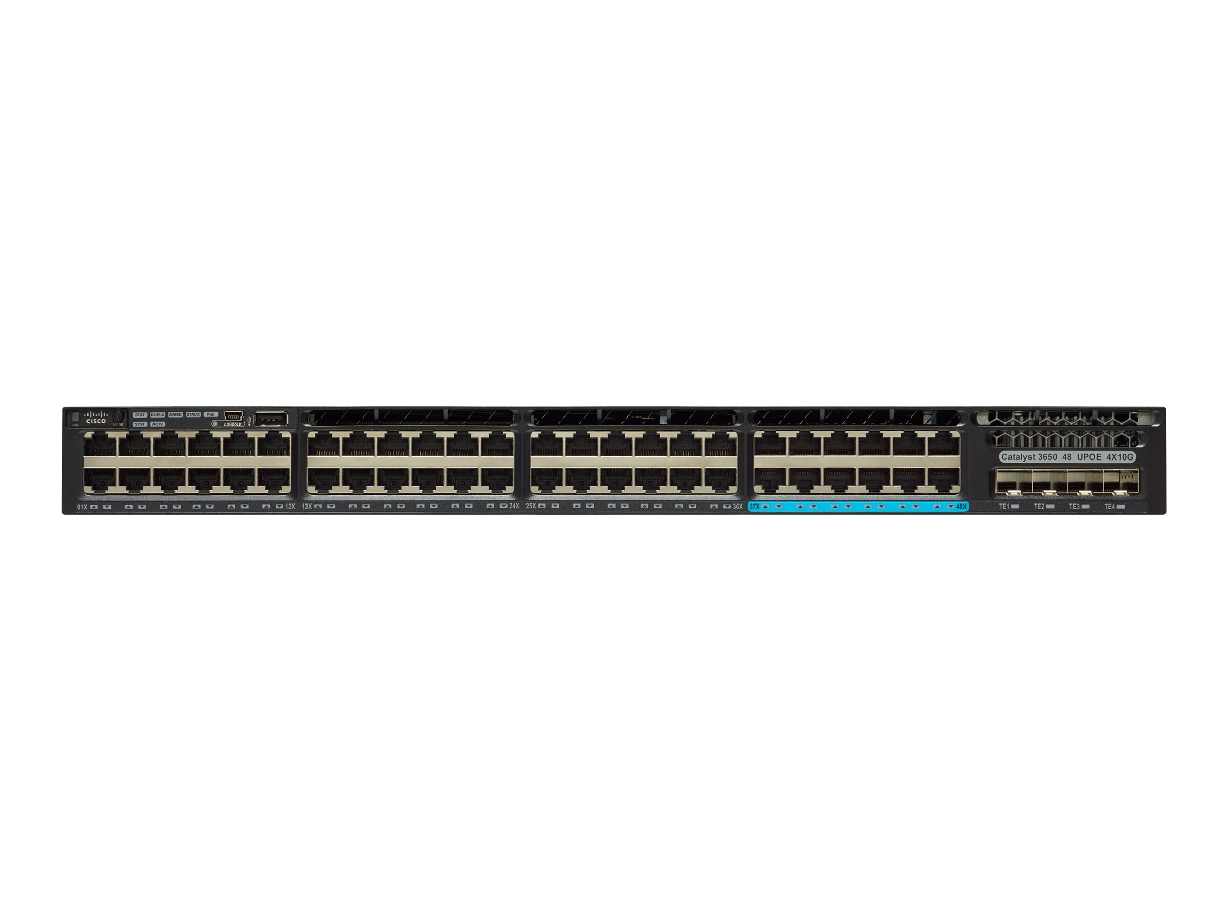 Cisco ONE Catalyst 3650-48TS 1U RM Managed Switch 4GB RAM 2GB (C1 ...
