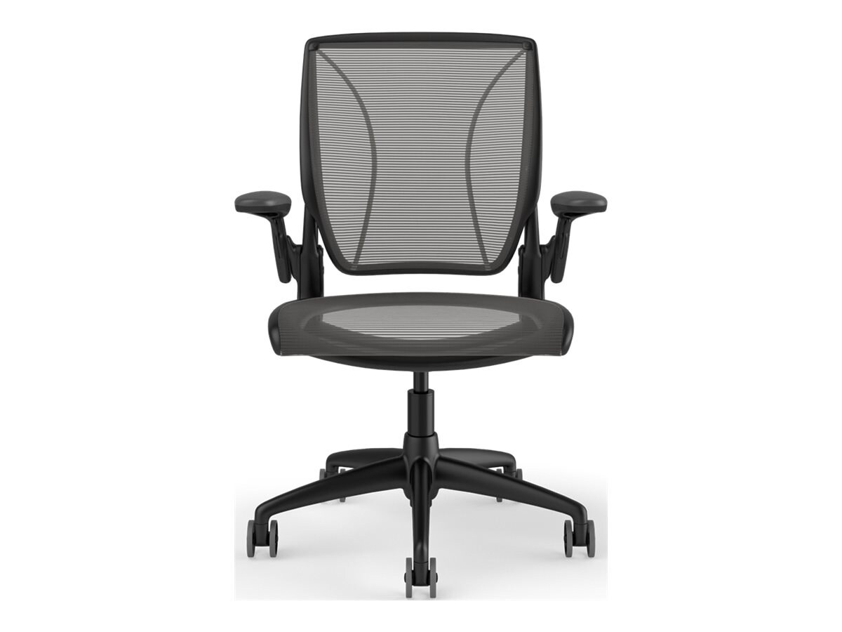 Humanscale World Task Chair w Adjustable Duron Arms, Graphite ...