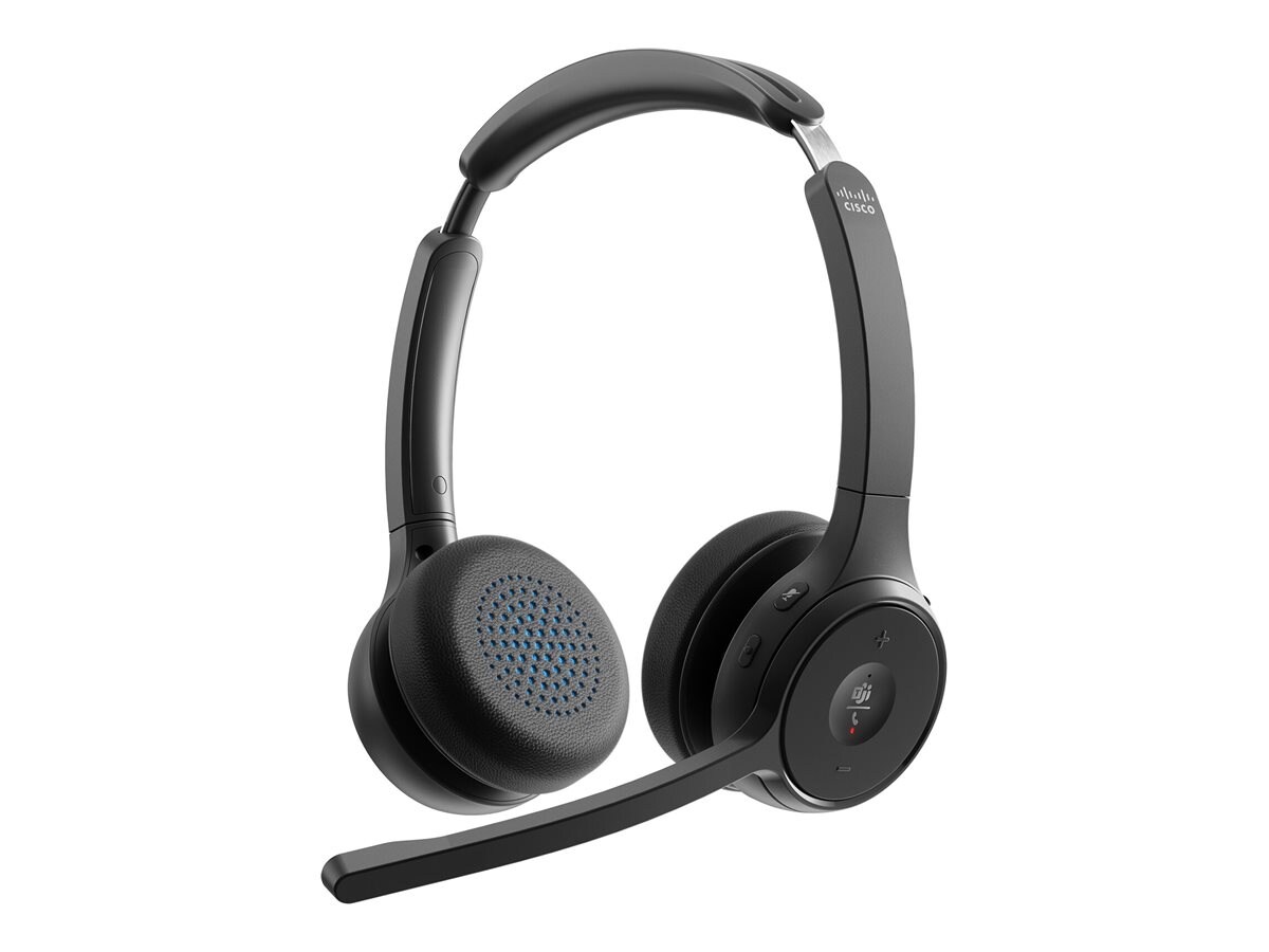 Cisco 722 Wireless Dual-Ear Headset Bundle - Carbon Black (HS-WL-722Q ...