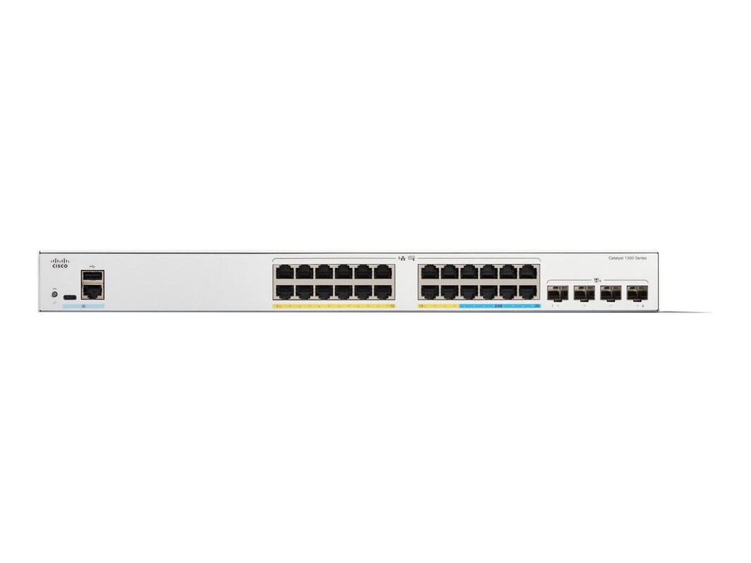 Cisco Cat C1300 Managed 16-port PoE (C1300-24MGP-4X) Cisco Cat C1300 Managed 16-port PoE (C1300-24MGP-4X)
