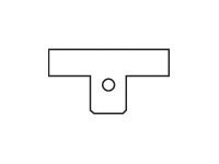 Transition Flat DIN Rail Mount Bracket for All Point System SA (WMBD-F)