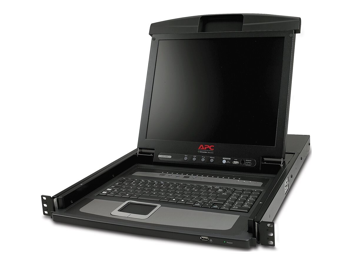 APC 17" Rack LCD Console with Integrated 16-Port Analog KVM (AP5816)