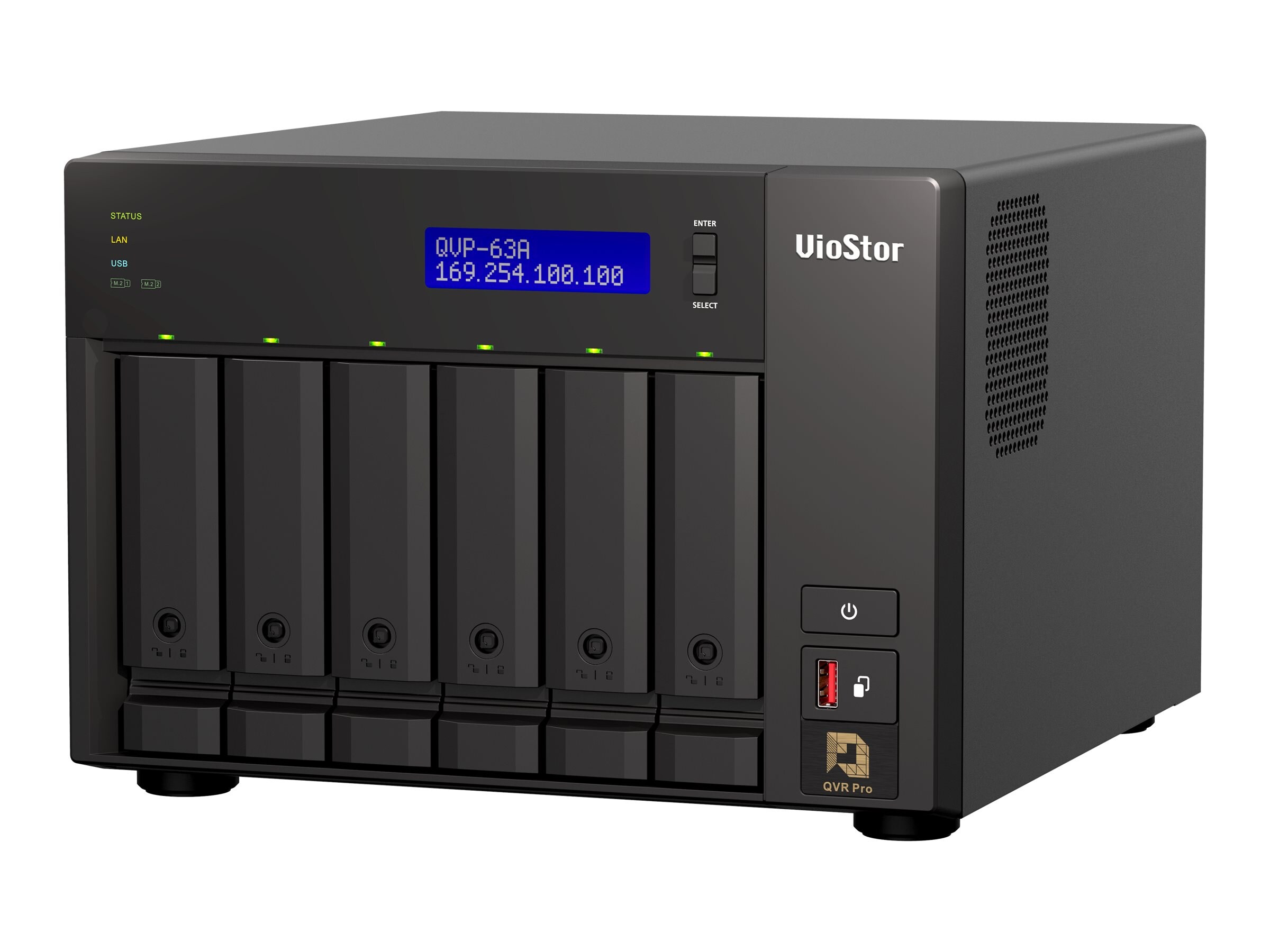 QNAP QVR Pro 2-Bay 8-Channel NVR Tower Server (QVP-63A-US)