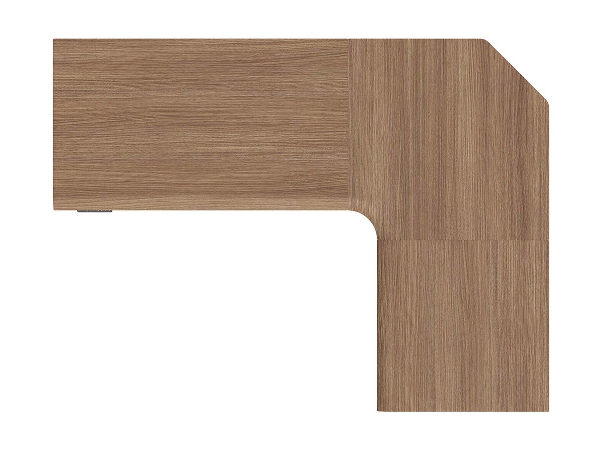 VARIDESK 80"x60" L-Shape Electric Standing Desk - Walnut (402450 )