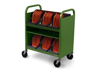 Bretford Manufacturing Cube Transport Cart 30X w Cad (TVCT30CAD-GRA)