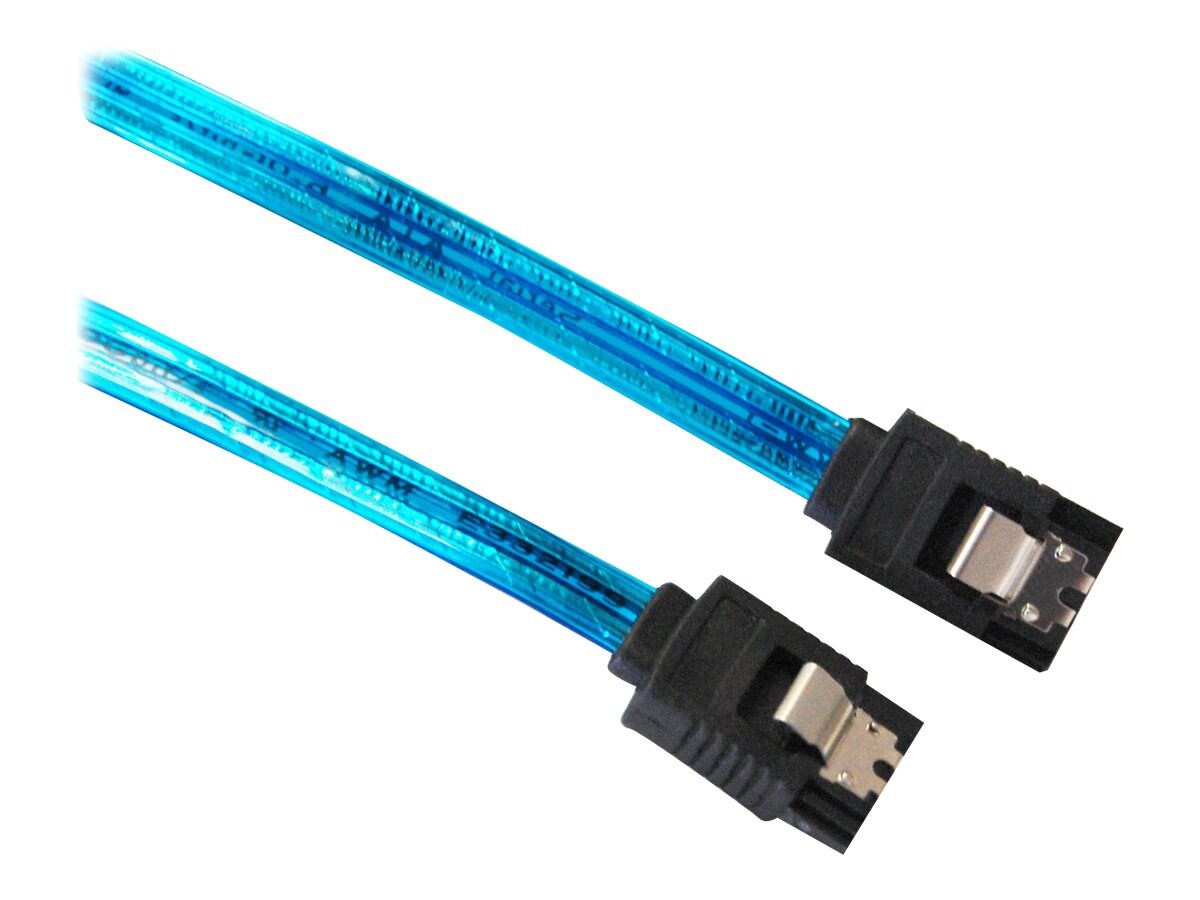 Bytecc Serial ATA III 6Gbps Cable with Locking Latch, 18" (SATA-318UVB)