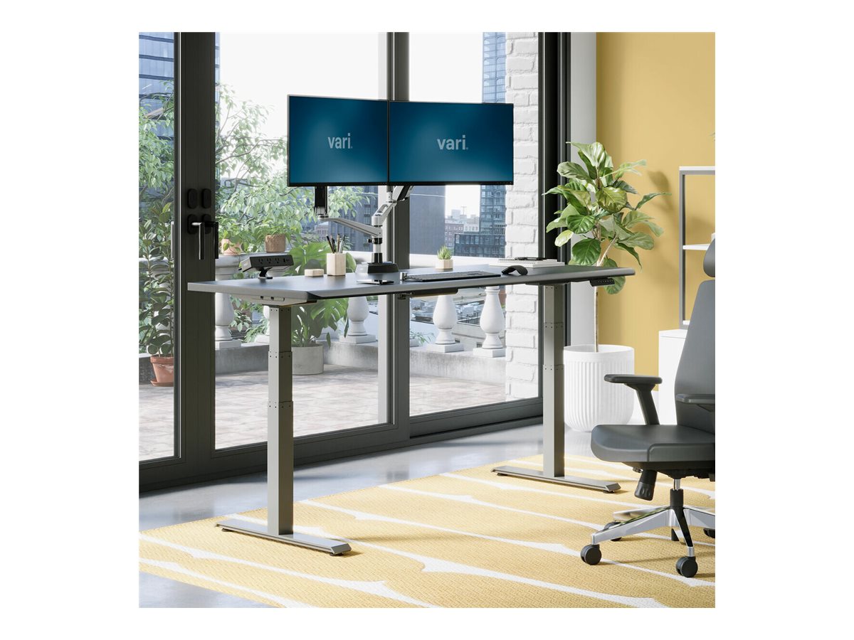 VARIDESK 72"x30" Electric Standing Desk with ComfortEdge, Black (402280 )