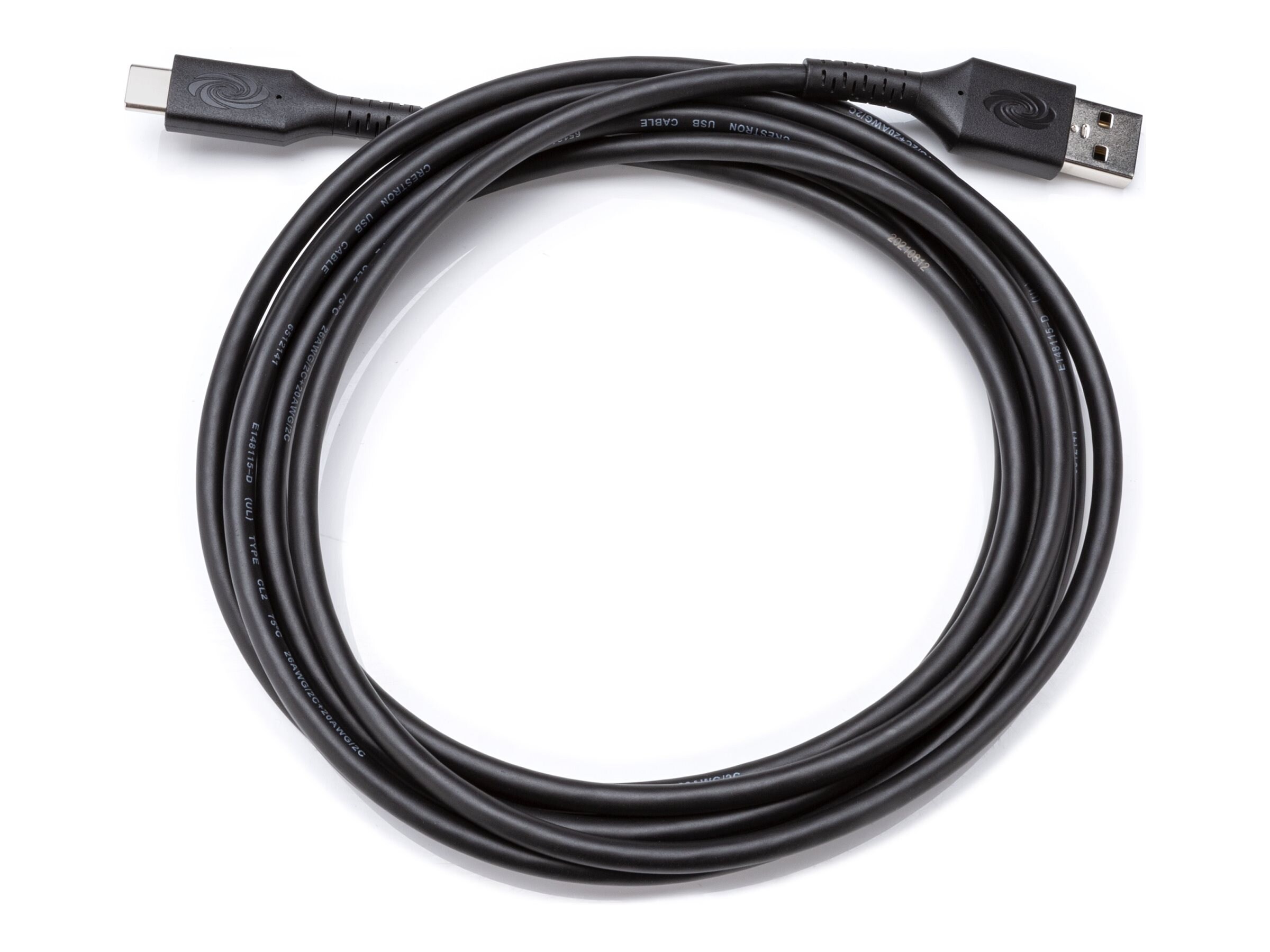 Crestron USB 2.0 Type A to USB Type C M M Cable, 9ft (CBL-USB2-A-C-9 )