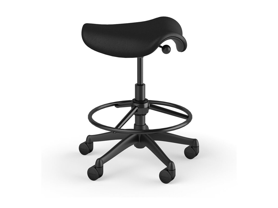 Humanscale FREEDOM SADDLE STOOL WITH DESK (F300GTL10FWKNSC)