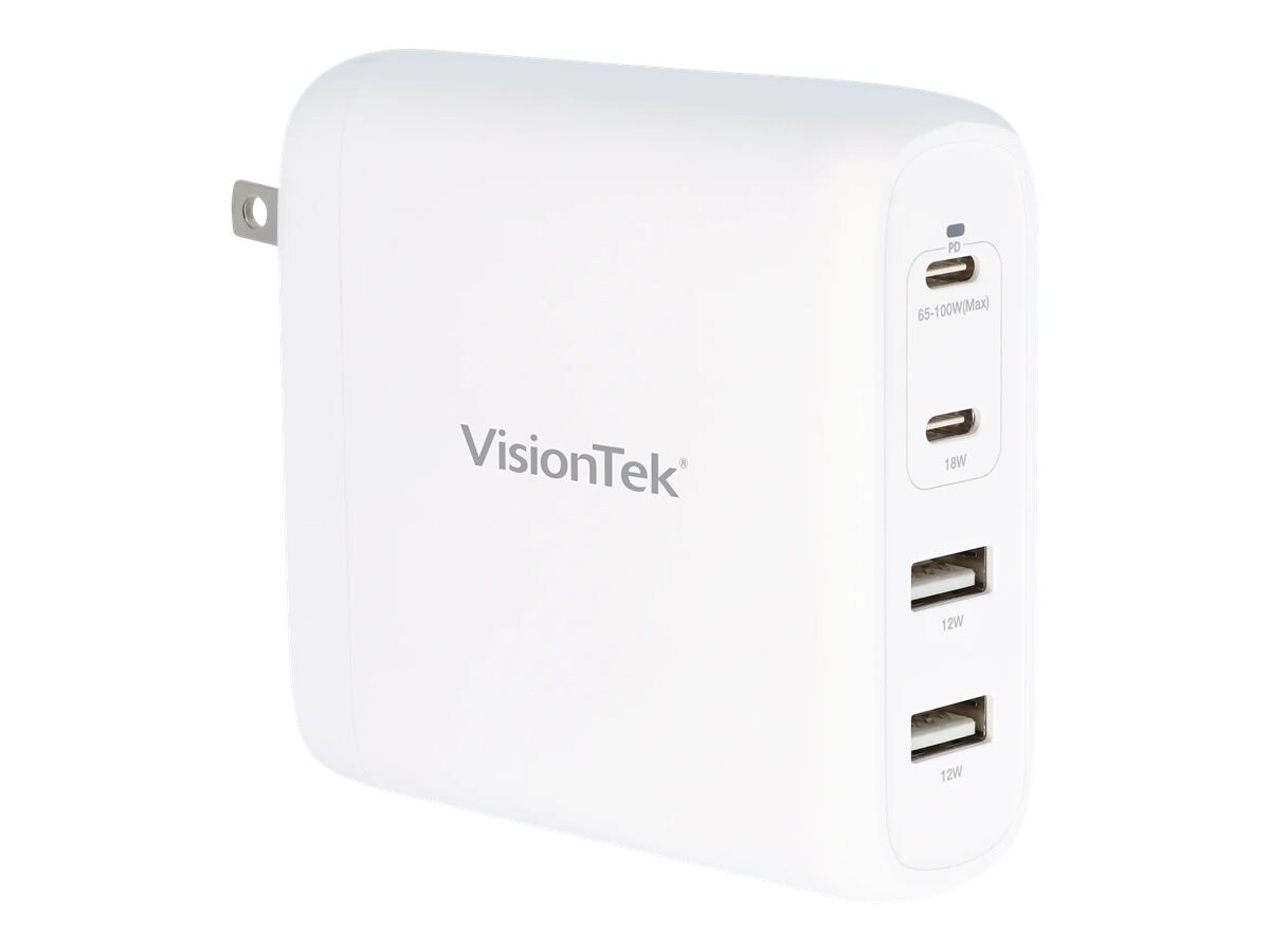 VisionTek 100W GaN II Power Adapter - 4-port (901537)