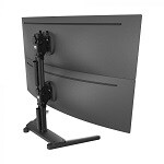 Buy Atdec Freestanding Dual Vertical Desk Mount for 24"-55" Displays at ...