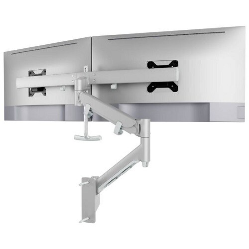 Atdec Tandem Wall Mount for Dual Displays up to 27" - Silver (AWMS-RHXW-S)