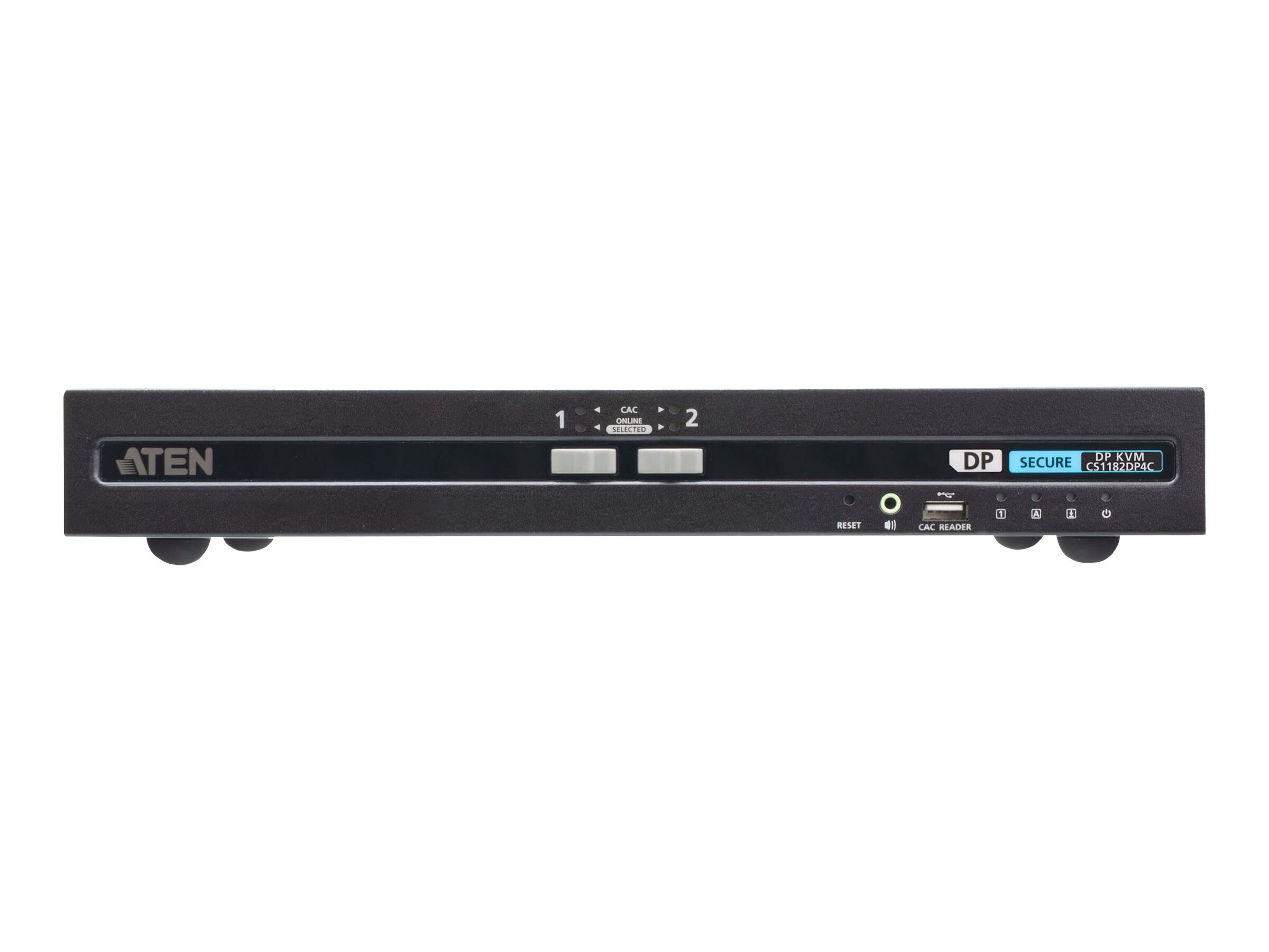 Aten 2 Port Usb Dp Single Display Pp4 0 Secure Kvm Switch With Cs1182dp4c