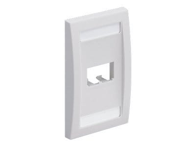 Panduit Faceplate, 2-port, Single-gang, Executive, Office White (CFPE2IWY)