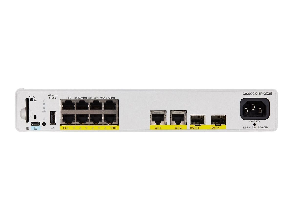 Cisco CATALYST 9000 COMPACT SWITCH 8 (C9200CX-8P-2X2G-A)