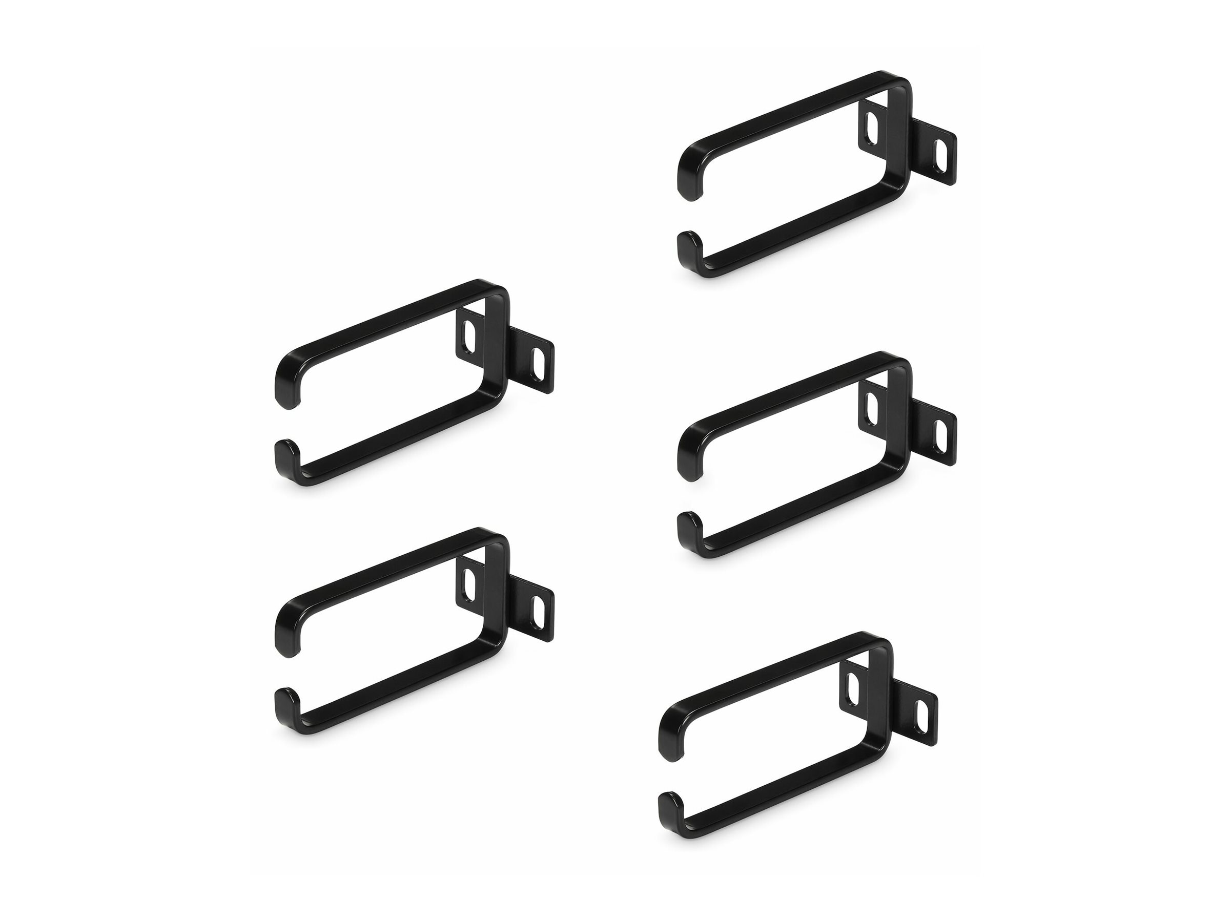 StarTech.com 5-Pack 1U Vertical Cable Management D-Ring Hooks ...