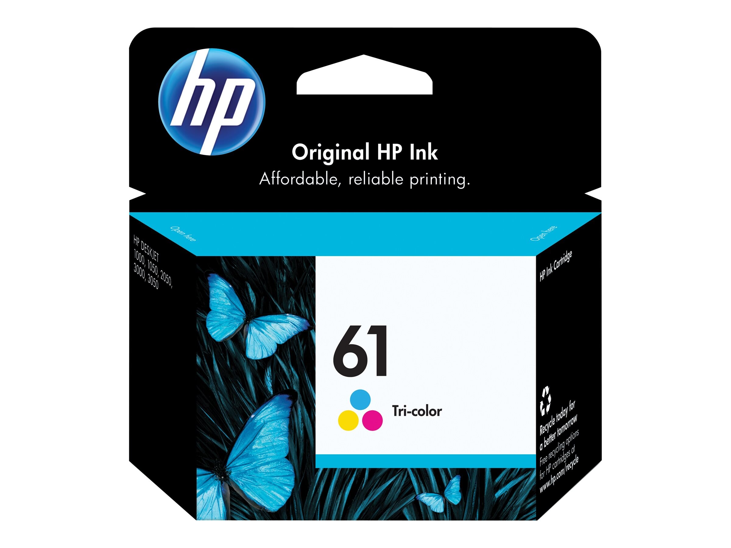 HP 61 (CH562WN) Tri-color Original Ink Cartridge (CH562WN#140)