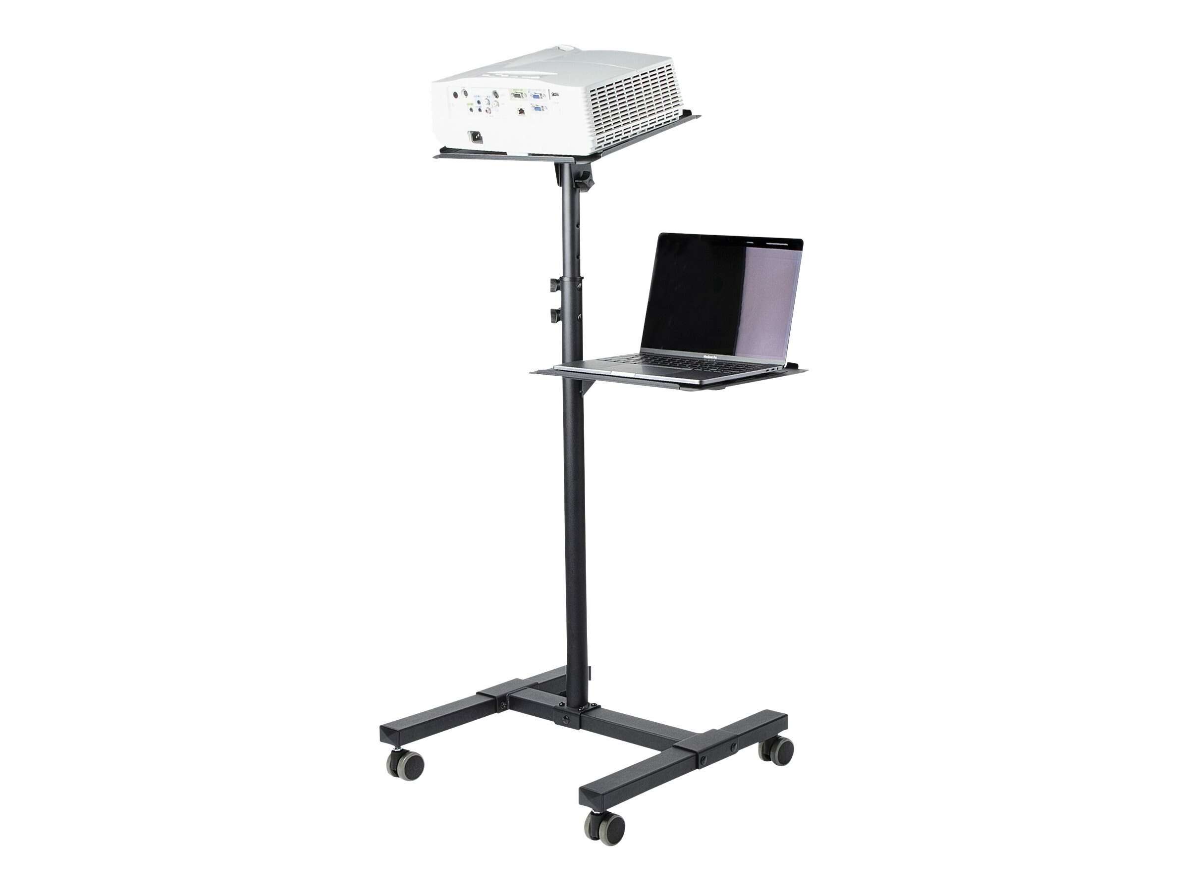 StarTech.com Mobile Height Adjustable AV Presentation Cart with ...