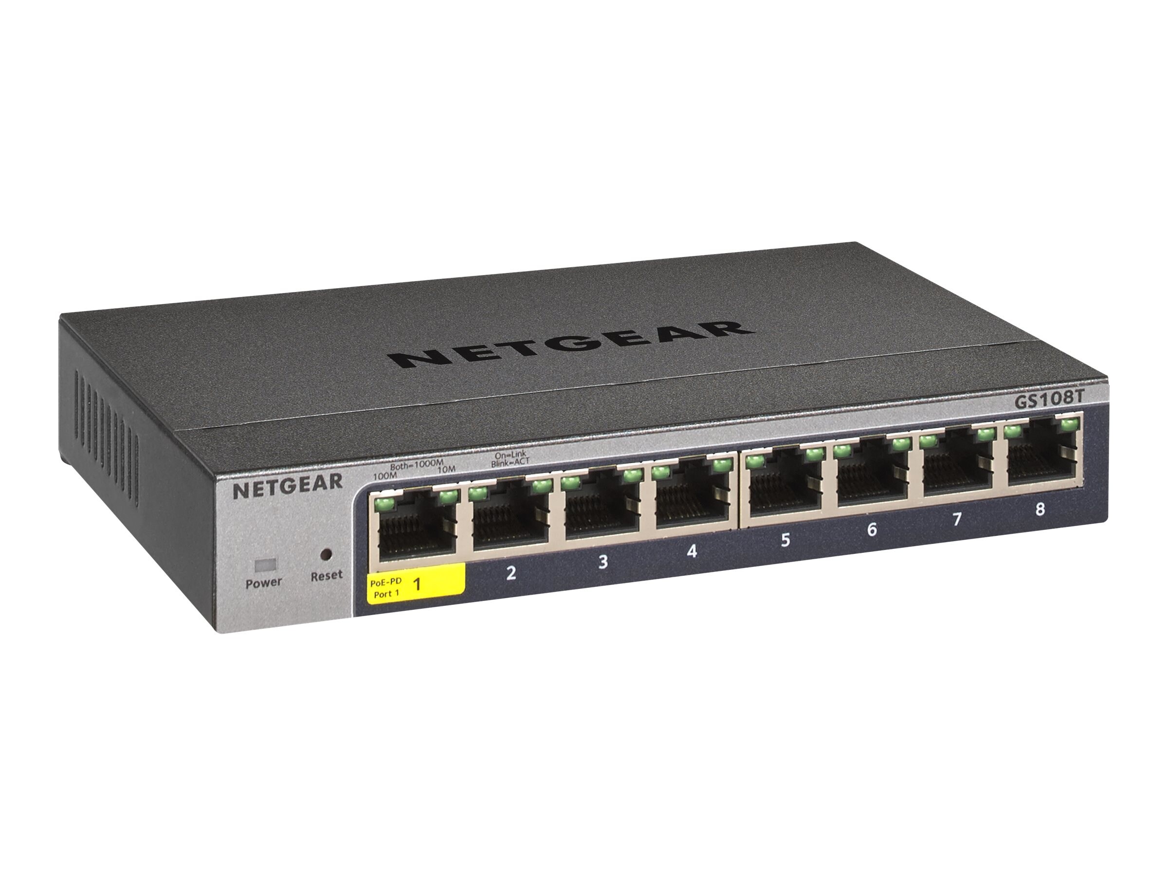 Netgear GS108TV3 8-port GbE Smart Managed Pro Switch (GS108T-300NAS)